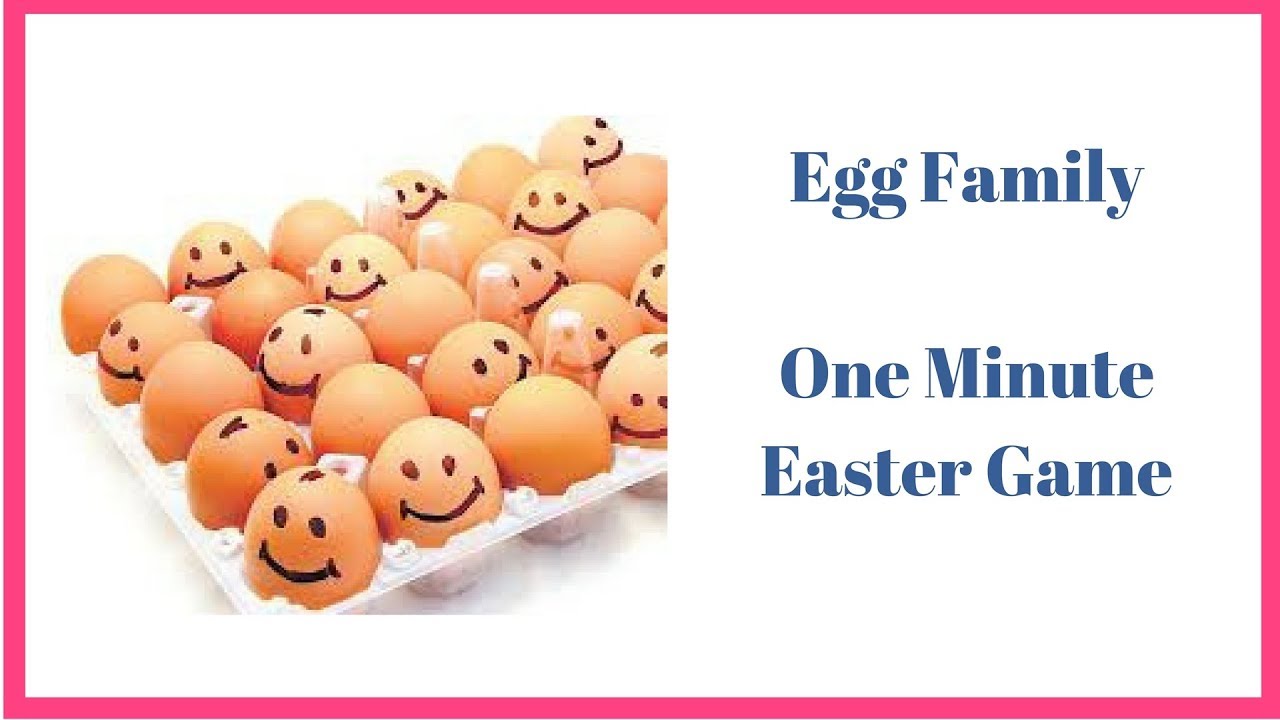 One Minute Easter Game-Egg Family