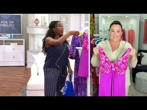 Kim Gravel x Swimsuits For All Tie-Front Swim Dress on QVC