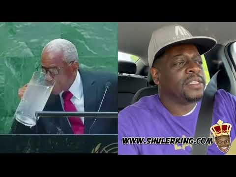 Shuler King - Haitian President Drinks Water From The Pitcher