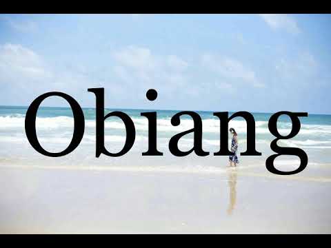 How To Pronounce Obiang๐๐๐๐๐๐Pronunciation Of Obiang