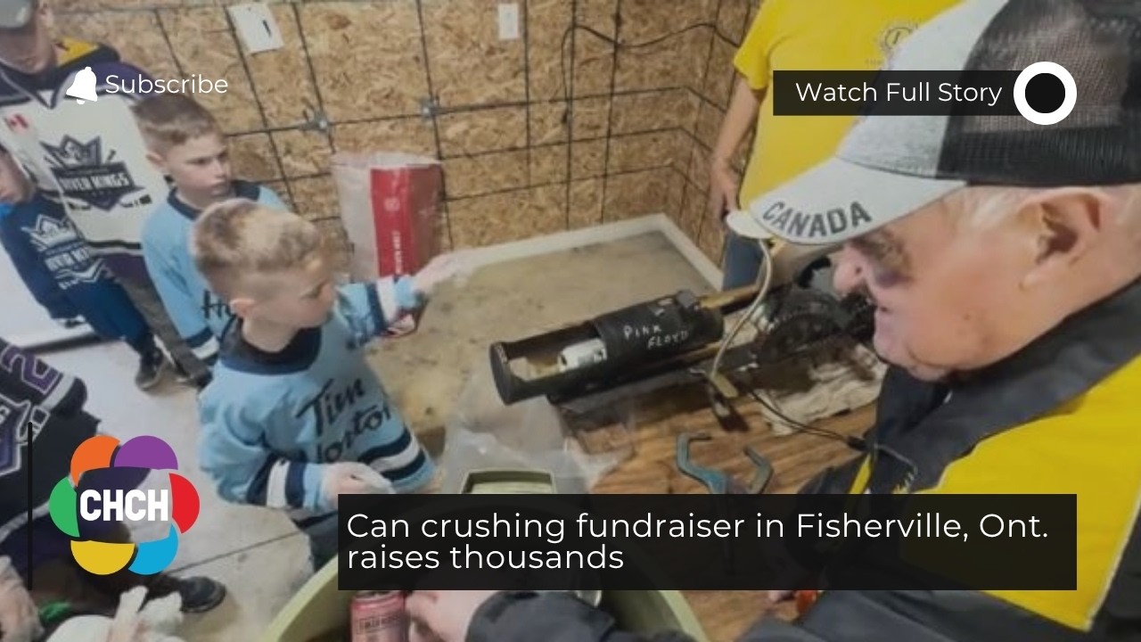 ‘I do it for the kids’: Can crushing fundraiser in Fisherville, Ont. raises thousands