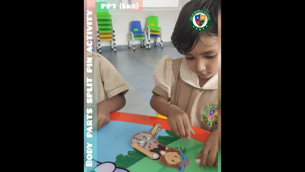 body parts split pin activity