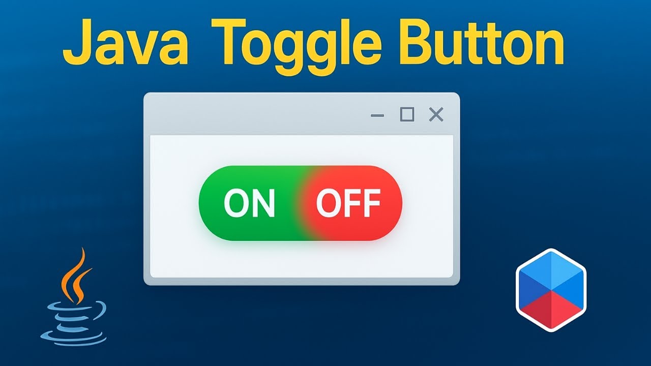Java GUI: How to Use JToggleButton (Toggle Button) in Java Swing | #12
