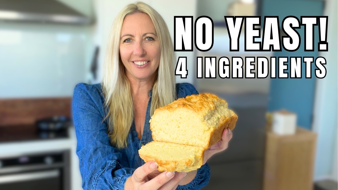 Easy No Yeast Bread – Just 4 Ingredients, Ready in 1 Hour!