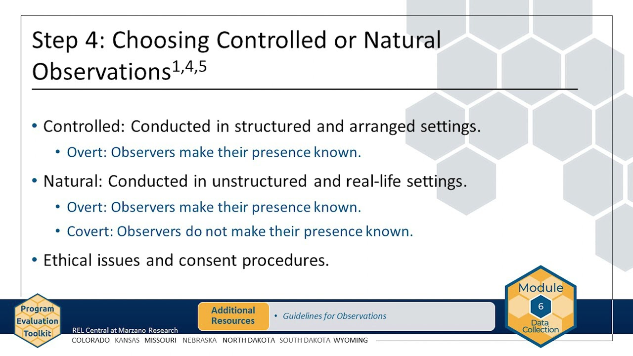 Module 6, Chapter 2: Observations (REL Central)