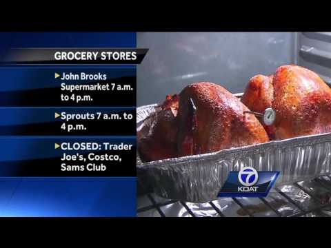 VIDEO: Grocery stores that will be open today