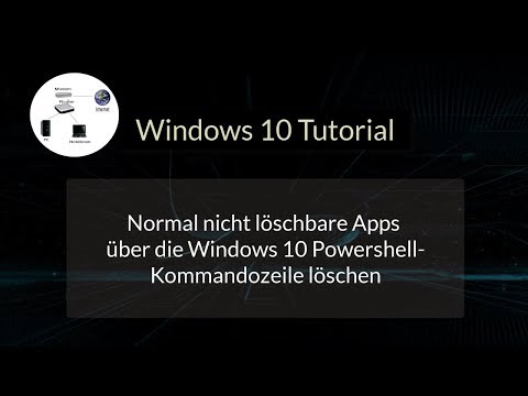 Windows 10 App per Powershell Kommandozeile entfernen! Windows 10 App löschen | deinstallieren!