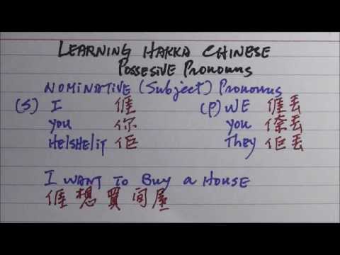 Fun: Hakka Dialect Possessive Pronouns – 中文秘诀 | The Secret of Chinese