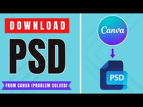 How to Convert Canva Templates to PSD Files for FREE | Canva Source File