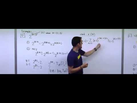 Lecture 33 . Matroids (Federico Ardila)