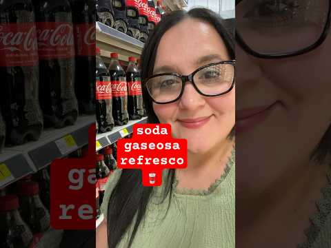 Learn Spanish! la soda/gaseosa/refresco (soda-pop) #spanishforbeginners #soda #cocacola #spanish