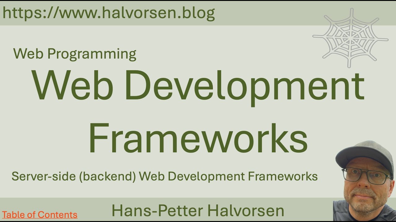 Web Programming - Web Development Frameworks (Server-side)