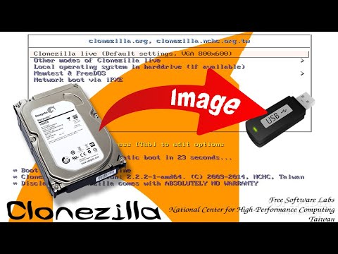 How to use Clonezilla to create an image in Windows