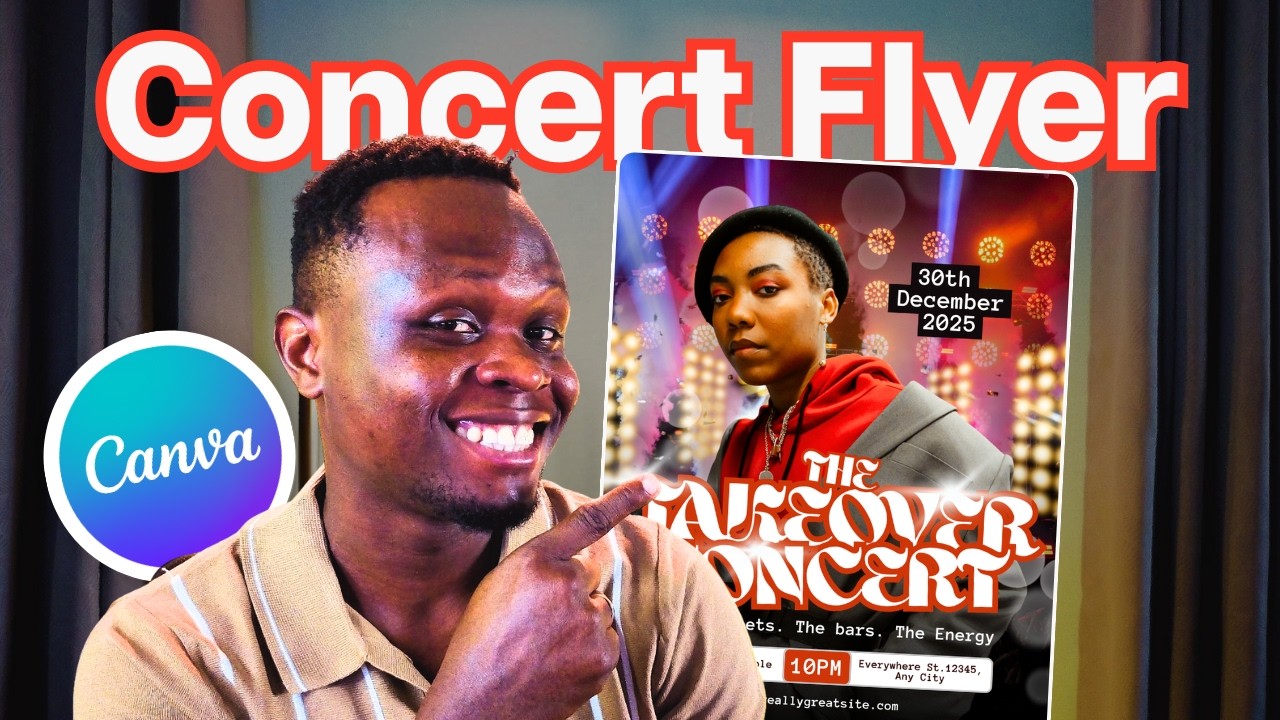 How to Design a Pro Concert Poster in Canva