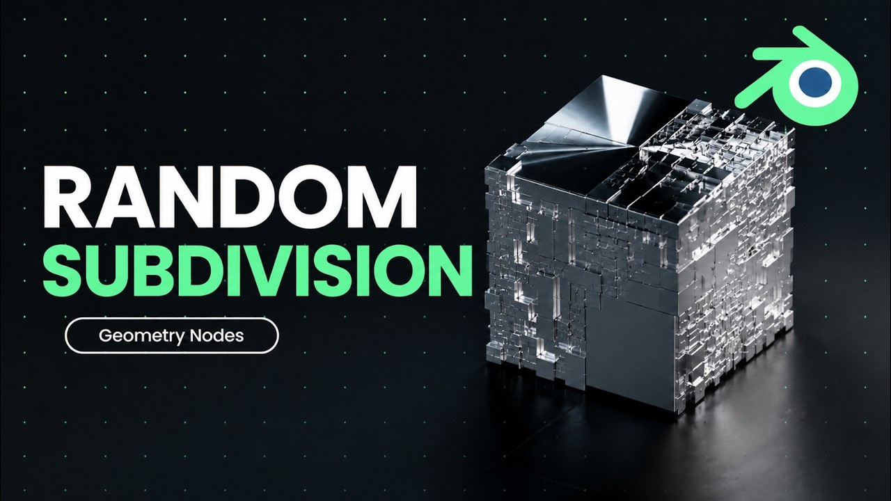 Random Subdivision in Blender Geometry Nodes