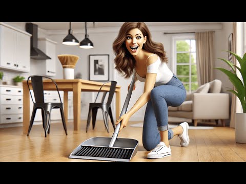🧹 Carlisle FoodService Products Duo-Pan Upright Dust Pan | Best Long Handle Dustpan 🧹