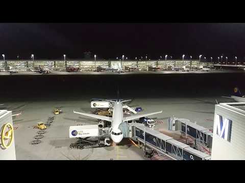 Munich (MUC) International Airport Terminal 2 parking apron operations