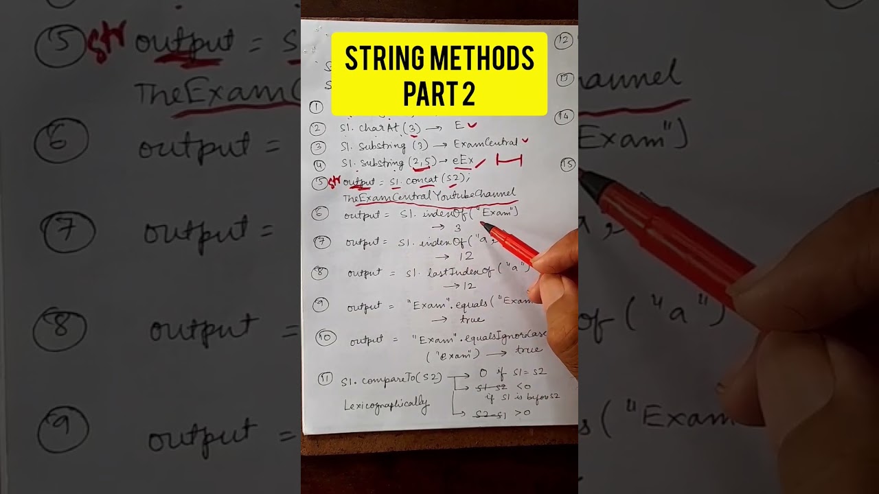 String methods in java part 2 #java #javaforbeginners #javacoding