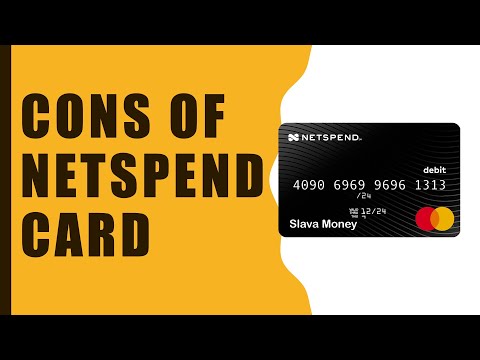 What are the cons of a Netspend card?