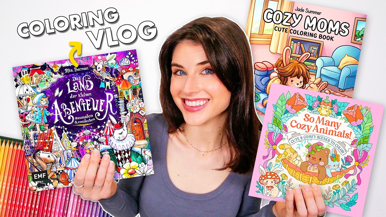 Coloring Like Rita Berman, Coloring Book Haul & Unpopular Opinions | Cozy Coloring Vlog 💖