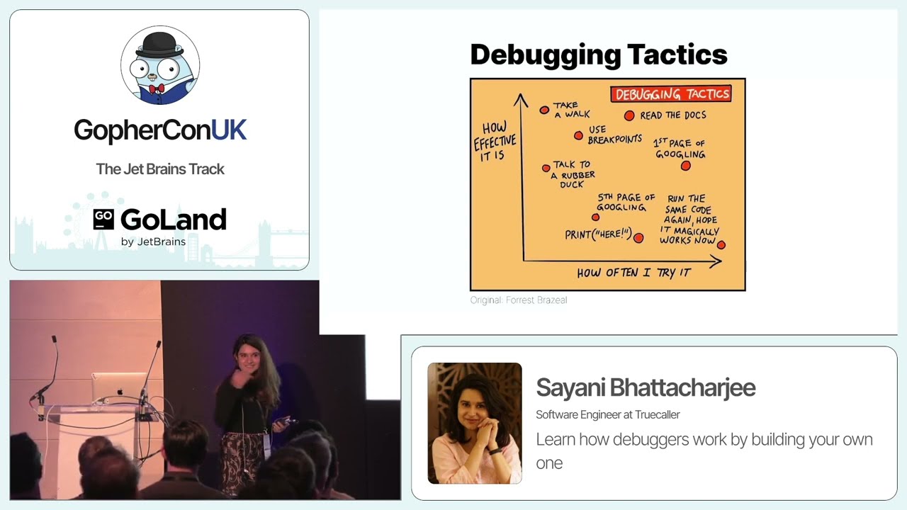 Learn how debuggers work by building your own one - Sayani Bhattacharjee