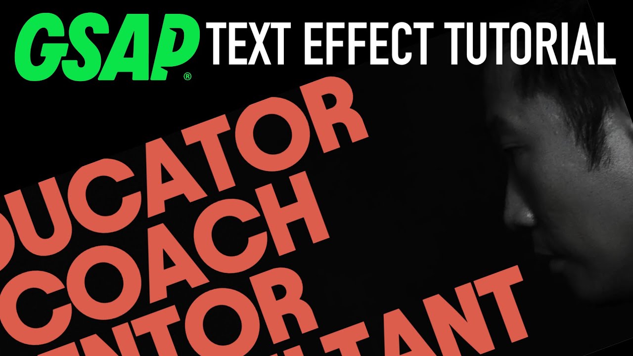 GSAP Text Effect from Won J You