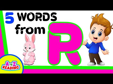 5 Words From R | Words That Start With Letter R For Kids | R Words Vocabulary | Kids Learning Video