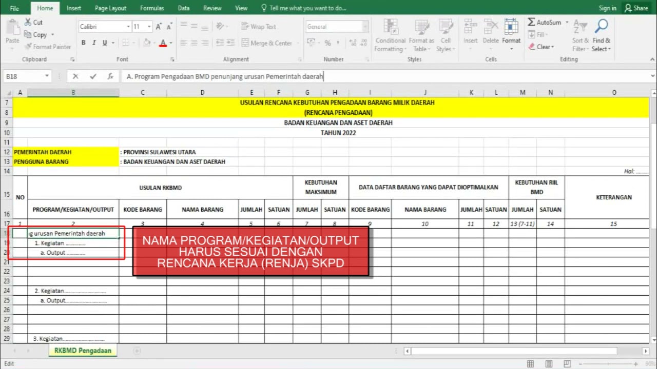 Totorial Usulan Pengadaan RKBMD