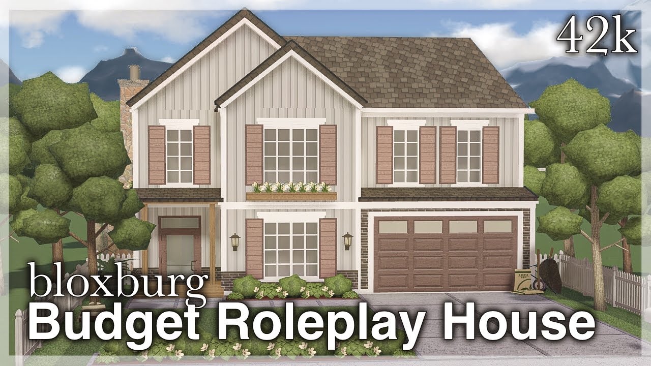 Bloxburg - Budget Roleplay House Speedbuild (exterior) | Roblox