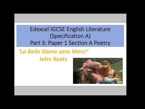 ‘La Belle Dame sans Merci’ by John Keats – Awaken English