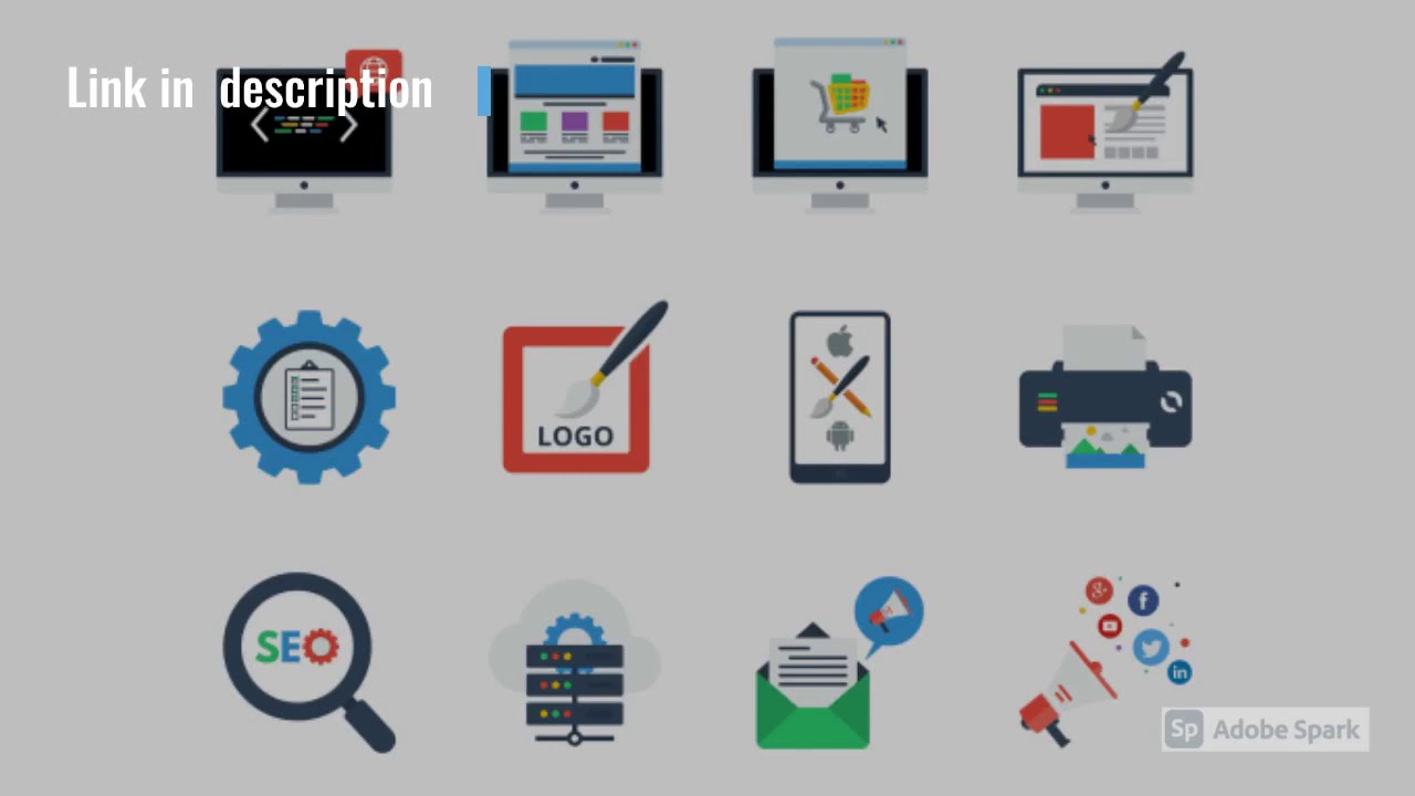 design awesome flat icon set for app and website in 24 hours