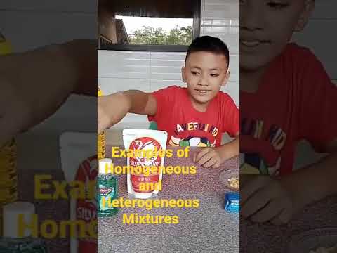 Examples of Homogeneous and Heterogeneous Mixtures