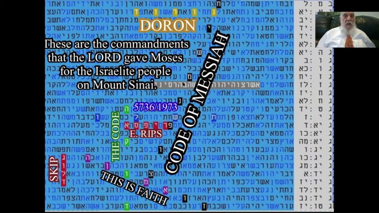 Most Significant Bible Code Table- Bible Code Preparation for Messiah -Matityahu Glazerson