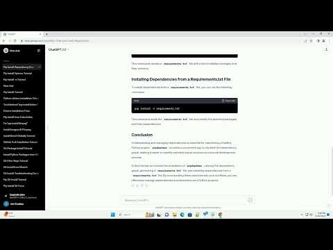pip install dependency graph