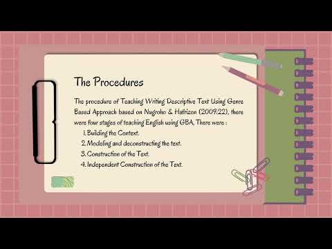 Teaching Reading and Writing Using Genre Based Approach (GBA)