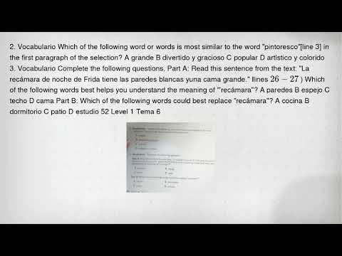 2. Vocabulario Which of the following word or words is most similar to the word "pintoresco"[line 3]