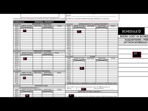 Tax Office - Guide to Listing Business Personal Property for 2022