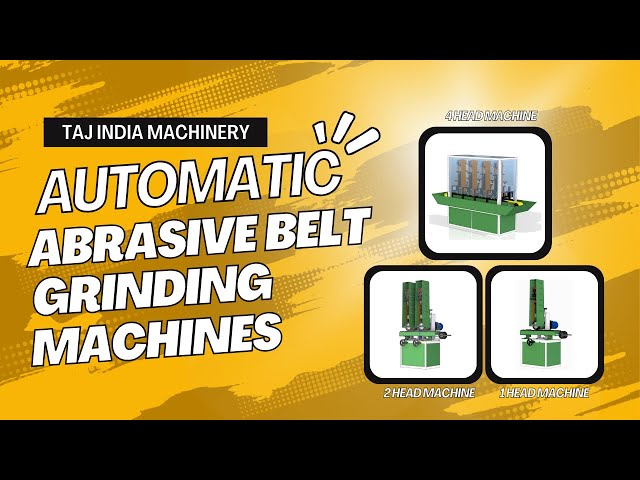 ABRASIVE SANDER BELT GRINDER MACHINE - Semi Automatic Single Head ...