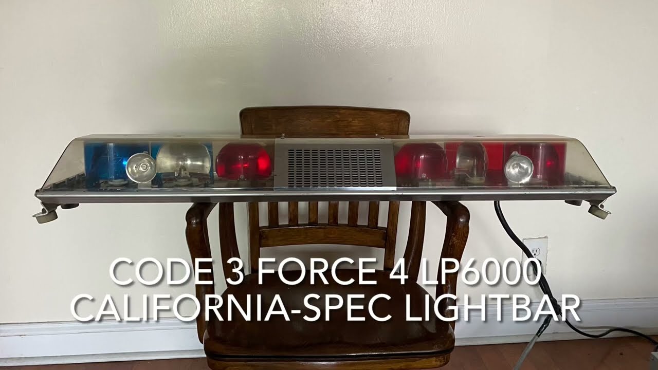Code 3 Force 4 LP6000 California Lightbar