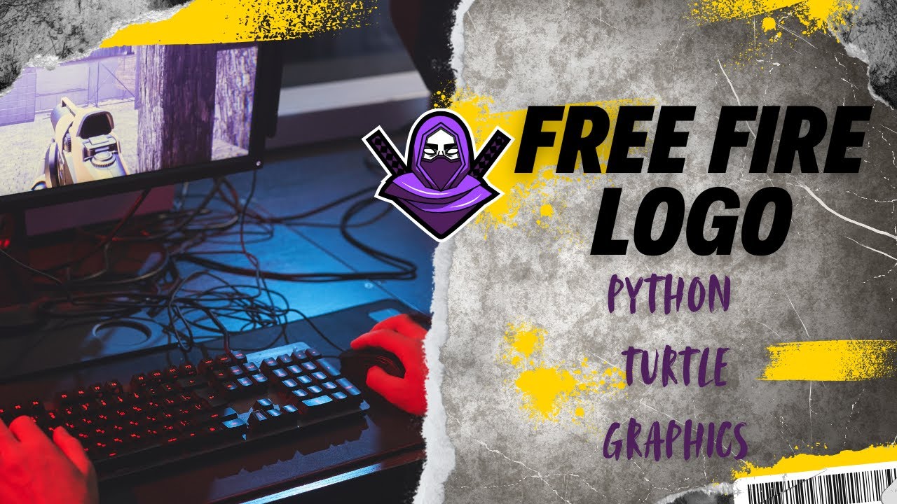Coding the FREE FIRE Logo with Python Turtle! | Free Fire Logo Step-by-Step!