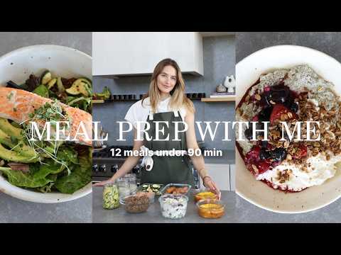 Meal Prep With Me: 12 Quick & Easy High-Protein Recipes + PDF Guide!