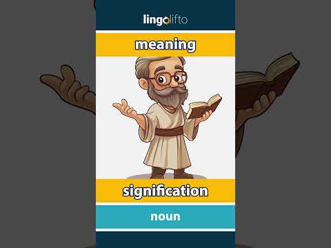 🇬🇧🇫🇷 meaning - signification : vocabulary builder : learn English : apprenons l'anglais