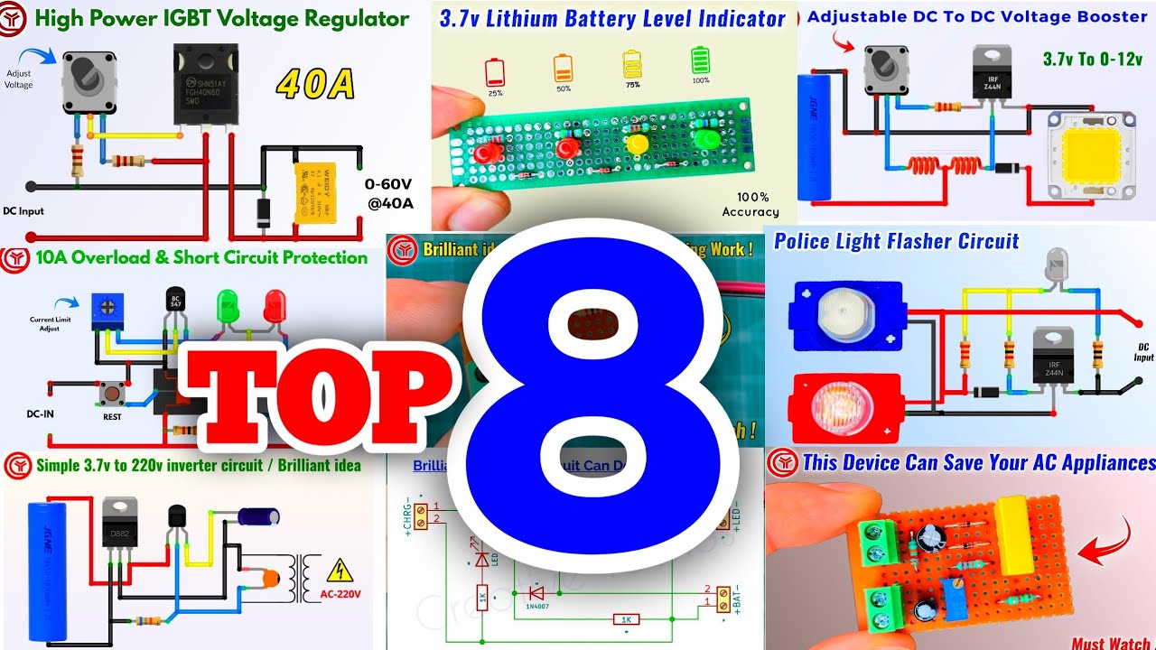 Top 8 helpful Electronics Projects with Basic Components