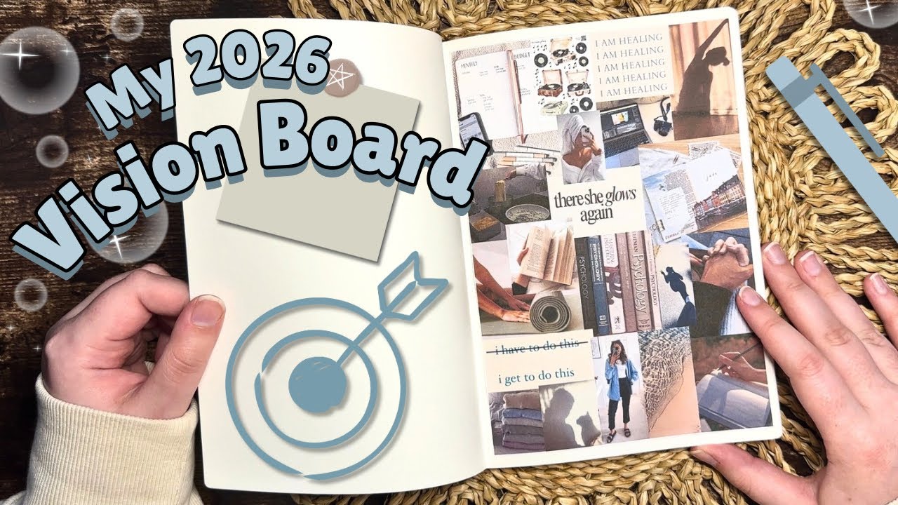 How to Create a Vision Board in Your 2026 Planner | Goal-Setting & Planning Ideas