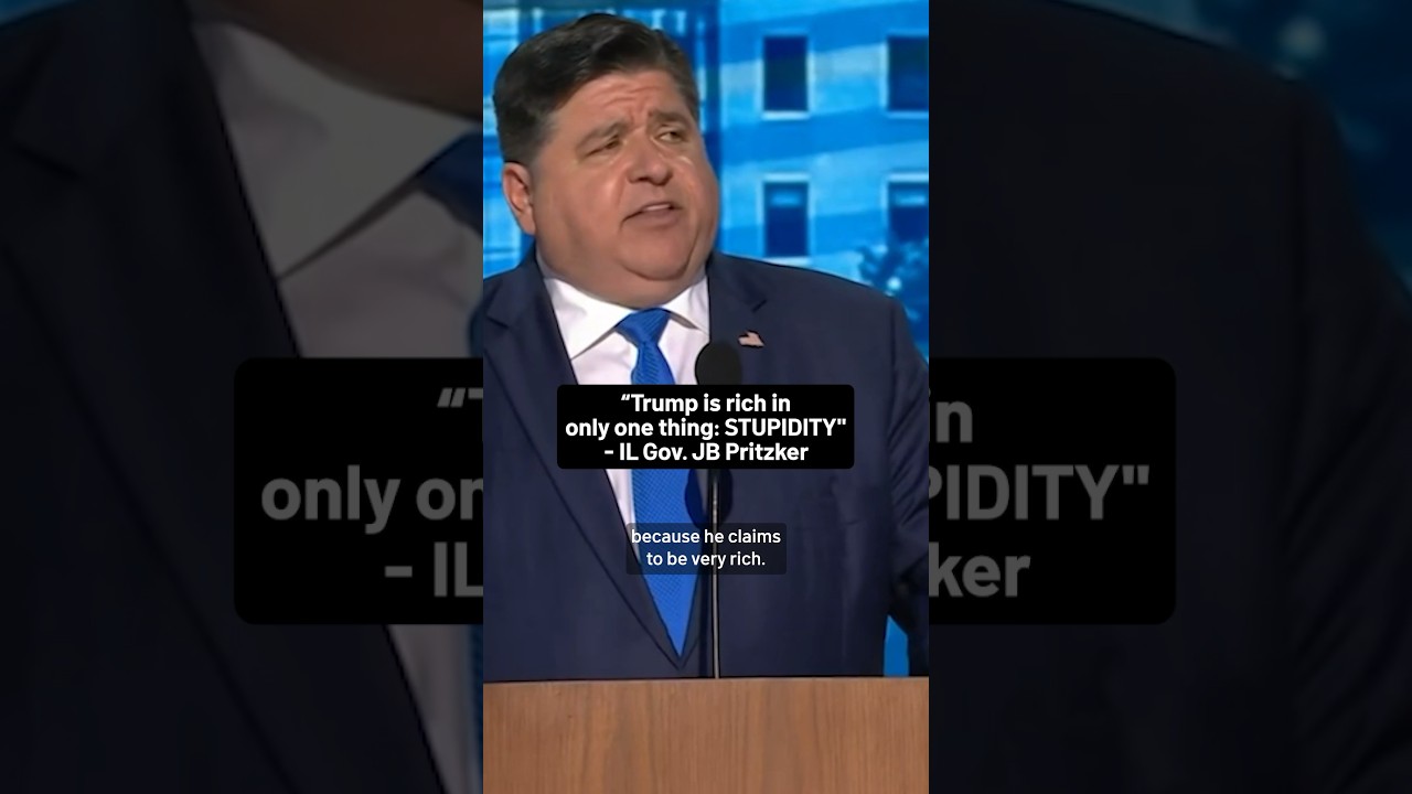 JB Pritzker SLAMS Donald Trump in DNC speech