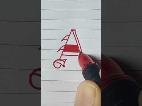 Master the Gothic Capital A – Bold & Beautiful Calligraphy|Gothic Calligraphy A|@Satish Sinha-007