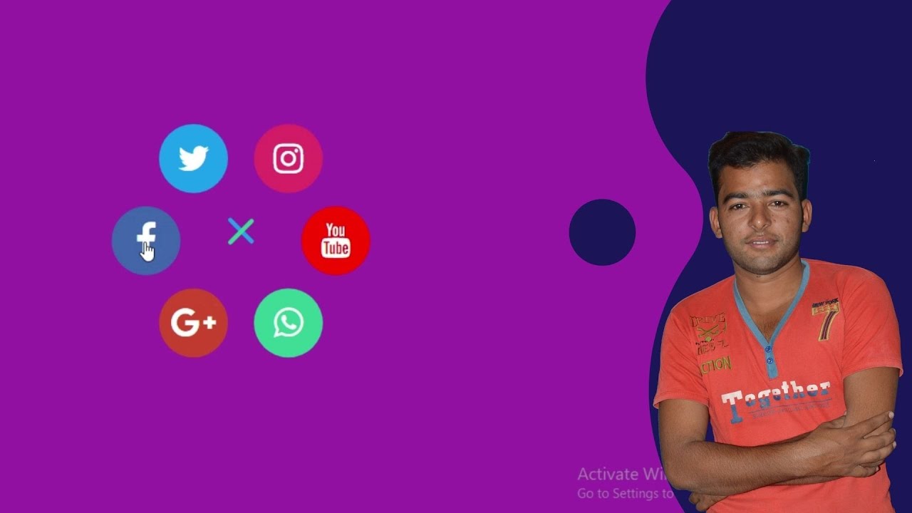 How to Create Circular Navbar Menu using HTML and CSS 3