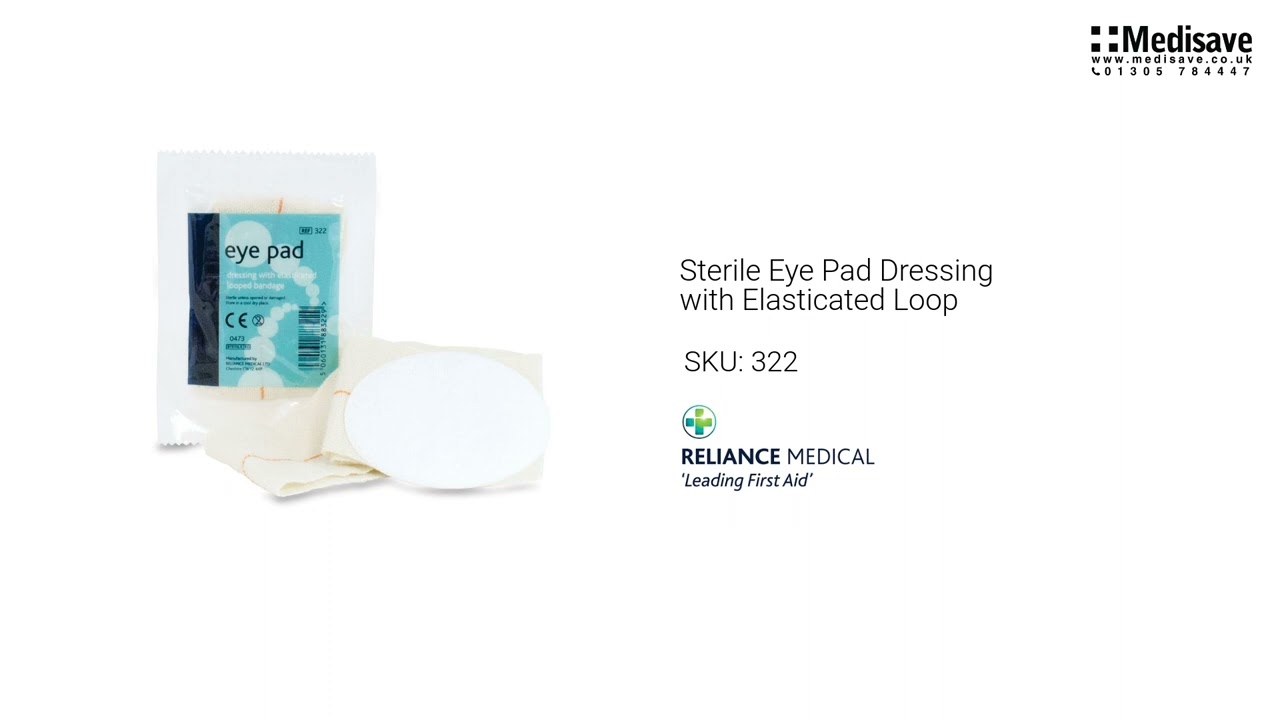 Sterile Eye Pad Dressing with Elasticated Loop 322