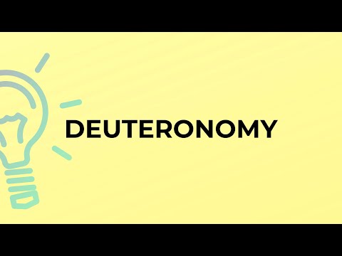 What is the meaning of the word DEUTERONOMY?
