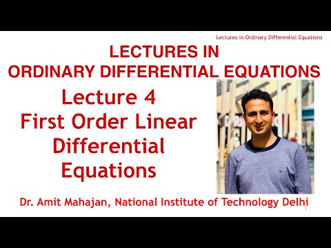 First Order Leibnitz's Linear Ordinary Differential Equation Video ...